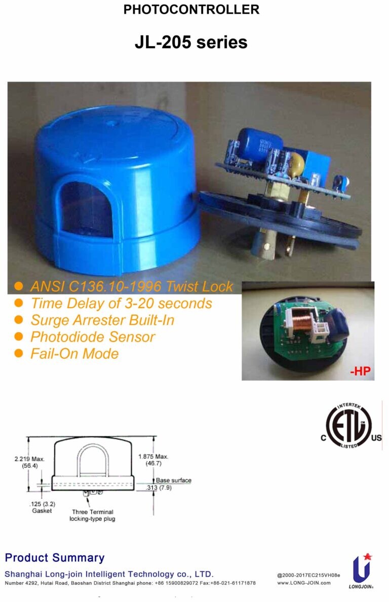 Product Catalogs - longjoin, shanghai long-join photocontroller, LONG ...