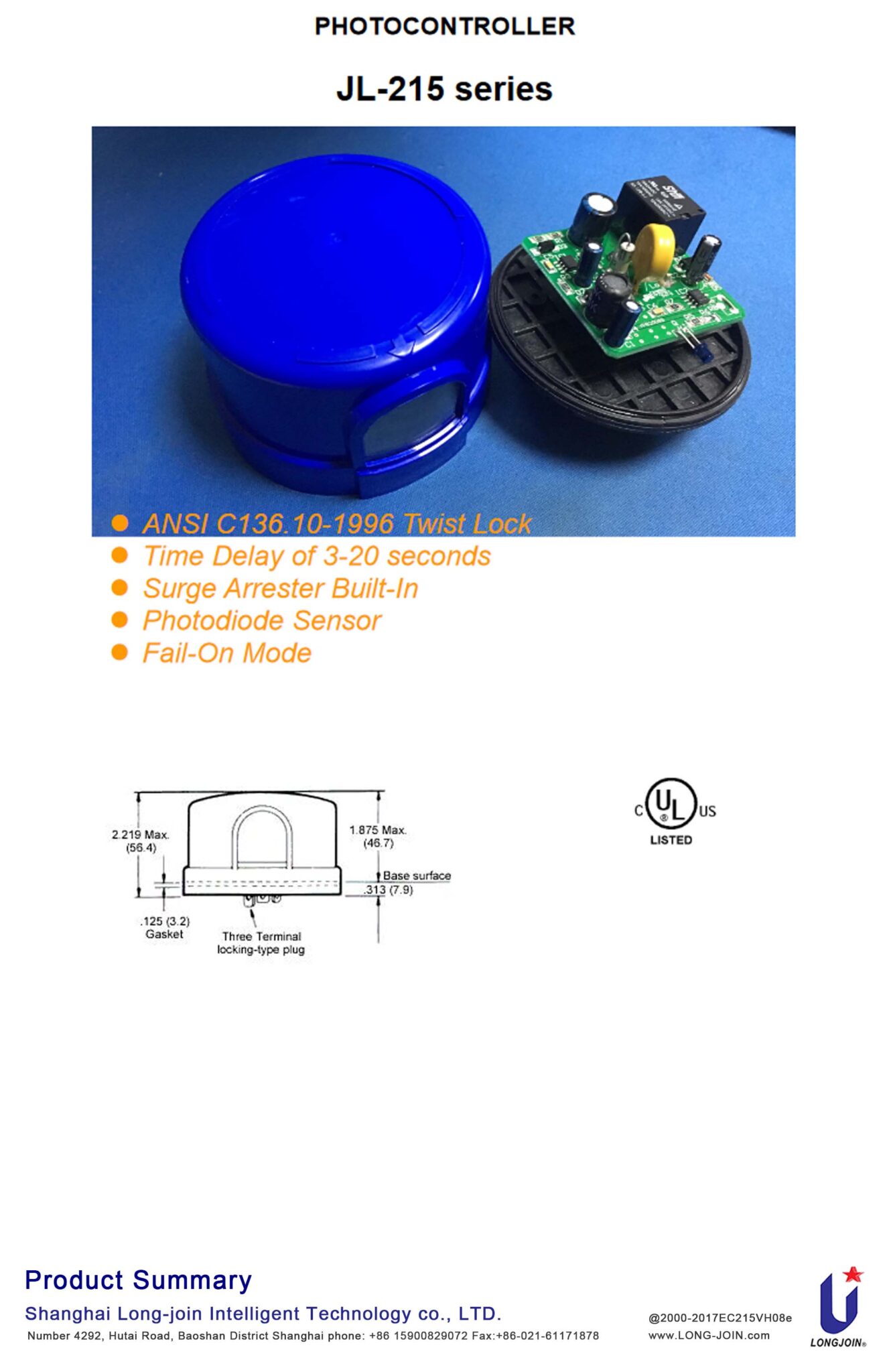 Product Catalogs - longjoin, shanghai long-join photocontroller, LONG ...